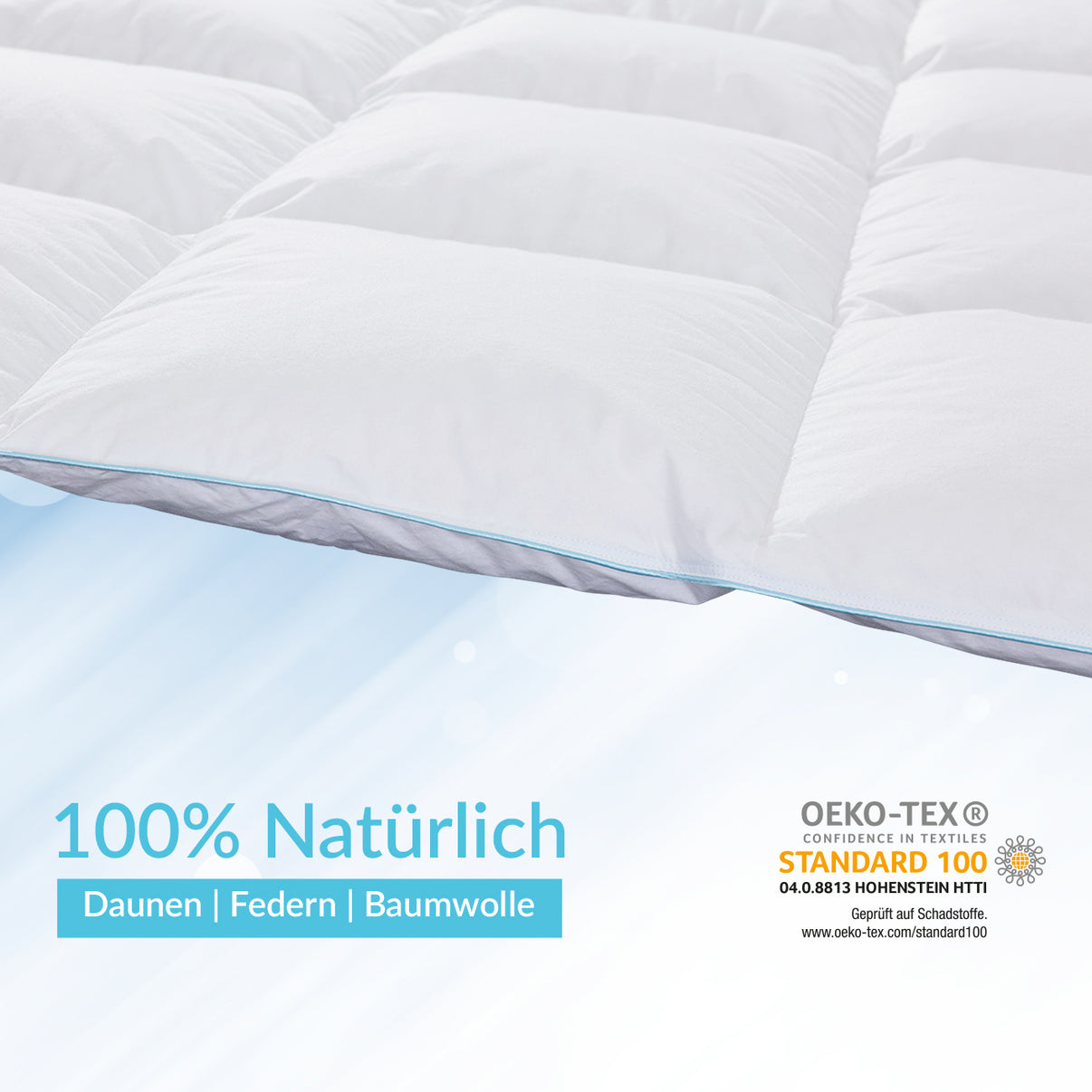 Bavaria Classic Winterdecke | Premium Daunenbettdecke 155x220 cm – VOYAL Linnen